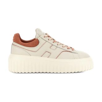 Hogan Femme, Chaussures, Beige, Taille: 38 EU Baskets plateforme H-Stripes
