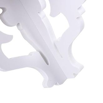 Generic HEEPDD Étagère dangle de Salle de Bain à 2 Niveaux, étagère de Rangement Sculptée en Bois Blanc pour Salle de Bain et Cuisine, Idéale pour Exposer de 