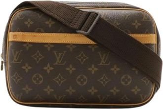 Louis Vuitton Pre-owned Sac bandouli&egrave;re Reporter PM Monogram - Femme - Pre-owned - Brun - Taille: ONE Size
