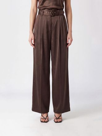 Zimmermann Pantalon palazzo en satin &agrave; taille haute avec ceinture r&eacute;glable