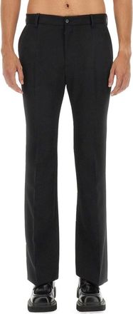 Dolce & Gabbana Virgin Wool Trousers - Black