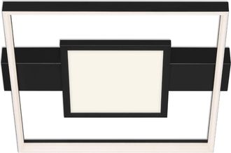 Briloner Briloner Leuchten - LED Deckenleuchte, Deckenlampe dimmbar, inkl. Mittelbeleuchtung, inkl. Memoryfunktion, 38 Watt, 3.400 Lumen, 3.000 Kelvin, Schwarz