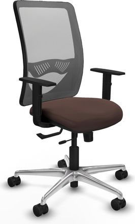 Piqueras y Crespo Arbeitsstuhl Zulema mit 1D-Armen, h&ouml;henverstellbare Lendenwirbelst&uuml;tze, ausgestattet mit Synchron/Traslack und Schneideschaum, mit Rollen von 65 mm, N