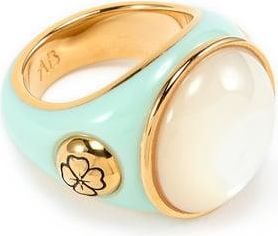 Aur&eacute;lie Bidermann Bague Dysie en laiton et plaqu&eacute; or