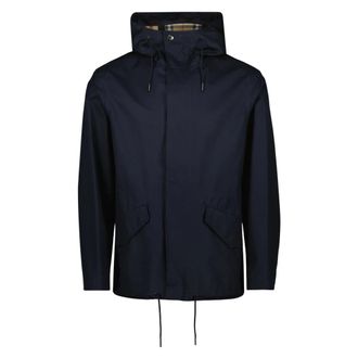 Burberry Kurze Marineblaue Parka f&uuml;r M&auml;nner - - Jackets - Herren - Blau - M