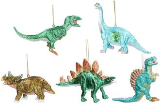 Gisela Graham Weihnachtsbaumschmuck Dinosaurier 5er Set