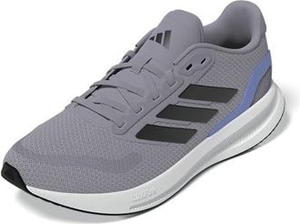 adidas Adidas Mens Run Falcon 5 Sneaker, Glory Grey/Black/Blue Fusion, 12
