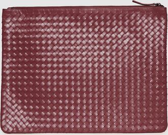 Dragon Diffusion Pochette Cuir Bordo, 36 x 27 cm