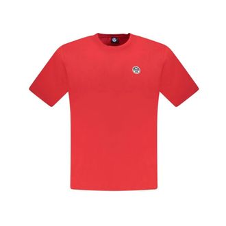 North Sails Homme, Tops, Rouge, Taille: 3XL T-shirt Homme en Coton Rouge