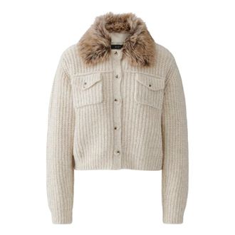 Oui Cardigans - - Knitwear - Damen - Beige - XL