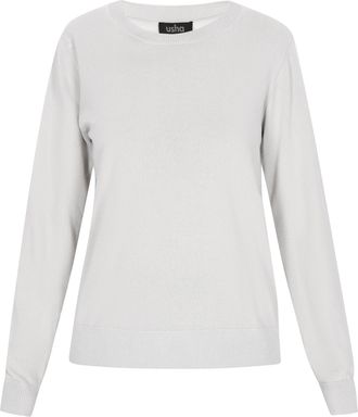 Usha Pullover Frauen hellgrau