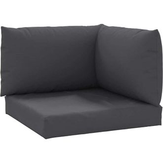 vidaXL Coussins de palette lot de 3 anthracite tissu oxford Vidaxl