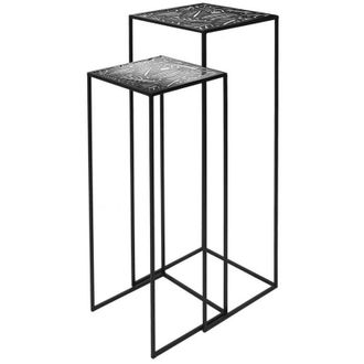 The Home Deco Factory The Home Deco Factory - Lot de 2 sellettes m&eacute;tal gigognes Havana