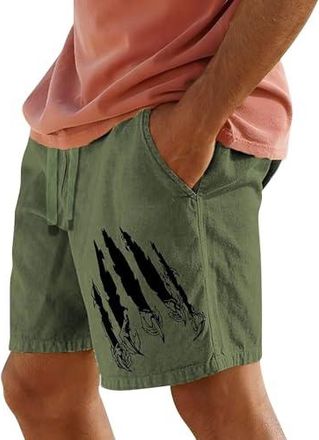 Generic Short d&eacute;t&eacute; pour homme - S&eacute;chage rapide - Hawa&iuml;en - Short de bain avec poches - Short de bain de plage pour homme, Jn, 6XL