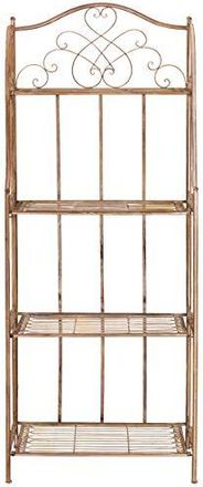 Safavieh Modern Metall Au&szlig;enregal, Rostiges Orange