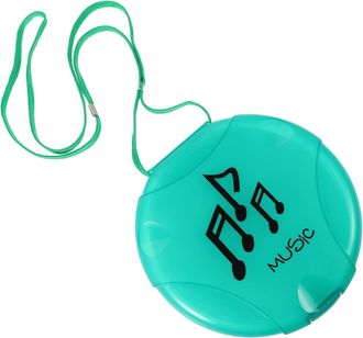 NUOBESTY Tragbare CD Organizer H&uuml;lle aus Feuchtigkeitsbest&auml;ndigem Kunststoff Runder CD/DVD Beh&auml;lter mit Brieftaschenfunktion Praktische Aufbewahrung f&uuml;r Auto Z