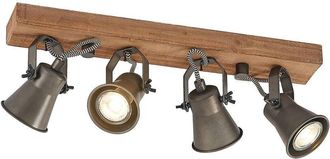 Lindby Strahler Grandesa aus Holz f&uuml;r Wohnzimmer & Esszimmer von Lindby