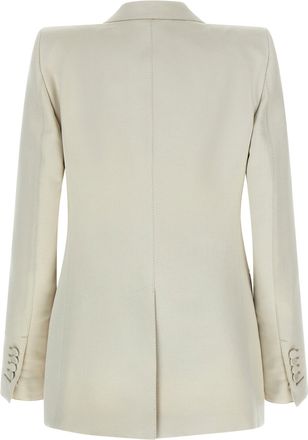 Tom Ford Duchesse Silk Blend Blazer - Cream
