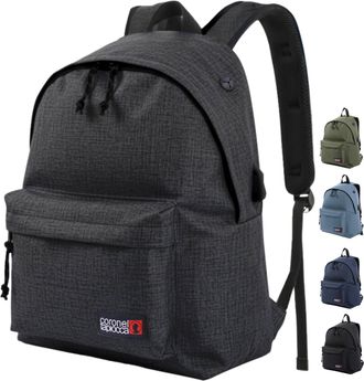 Coronel Tapiocca Herren Rucksack Urban Laptop Backpack 31x40x13, Grau
