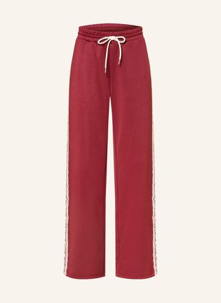Oh April Oh April Sweatpants Kael Mit Galonstreifen rot