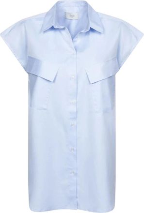 &Acirc;m&egrave; Femme, Blouses et Chemises, Bleu, Taille: 38 FR Nisrine Blouse