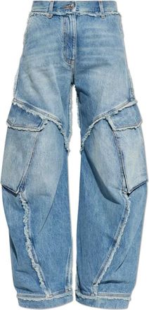 Versace Femme, Jeans, Bleu, Taille: W24 Jeans Cargo Taille Basse