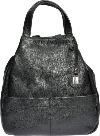 Anna Luchini Schwarz Rindsledertasche