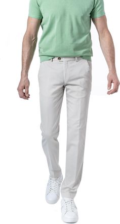 Hiltl Herren Hosen weiß Slim Fit