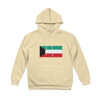 Generic Sweatshirt Koweit Doublure Polaire Koweit Drapeau Lettres Graphiques Pull Col Rond Manches Longues Coupe Ample Sweat V&ecirc;tewoments Plusieurs Couleurs du