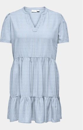 Only Carmakoma Sommerkleid Cartiri 15311976 Himmelblau Regular Fit