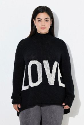 Angel Of Style Strickpullover Pullover A-Linie LOVE-Schriftzug