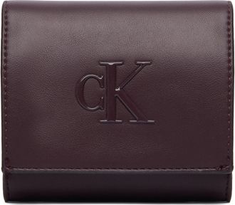 Calvin Klein Geldb&ouml;rse Calvin Klein Bold Ck Medium Bifold LV04F1156G Dunkelrot