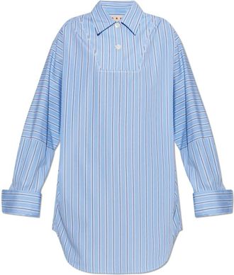 Marni Femme, Robes, Bleu, Taille: 36 FR Striped Pattern Dress