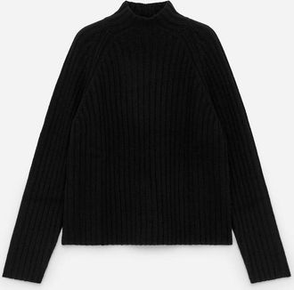 Arket Rippstrickpullover -Schwarz