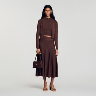 Sandro Transparenter Strickcardigan