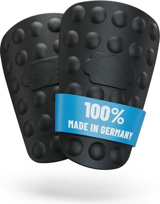 Sopro Schienbeinschoner für Kinder & Erwachsene - 158 x 110 x 5 mm - leicht, klein, rutschfest & geruchsneutral - Kein Schutz - Made in Germany - Shinform S