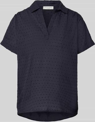 Christian Berg Regular Fit Bluse im Allover-Look mit V-Ausschnitt