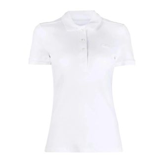 Lacoste L.12.D Slim Fit Stretch Mini Piqu&eacute; Polo - - Tops - Damen - Wei&szlig; - S