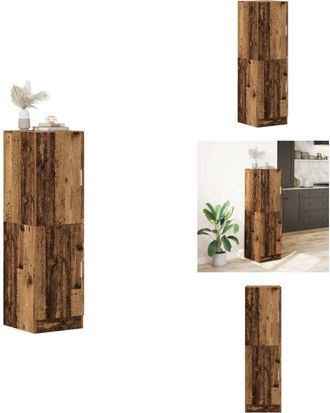 vidaXL Vidaxl - Armoire de cuisine vieux bois 38x41,5x131,5 cm bois ing&eacute;nierie - Armoire De Cuisine - Armoires De Cuisine - Armoire - Placard De Cuisine
