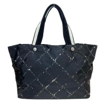 Chanel unisex, Pre-owned, Noir, Taille: ONE Size Sac fourre-tout en nylon Travel Line Pre-owned