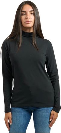 Yes-Zee YES Zee, Femme, Pulls, Noir, Taille: 46 FR T-shirt &agrave; col montant