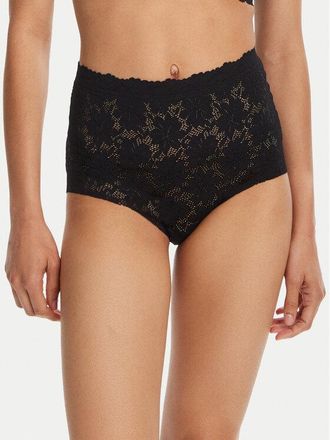 Selmark Klassischer Damenslip mit hoher Taille 10903 Schwarz