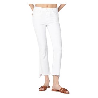 Mother Femme, Jeans, Blanc, Taille: W31 Cropped Denim Jeans