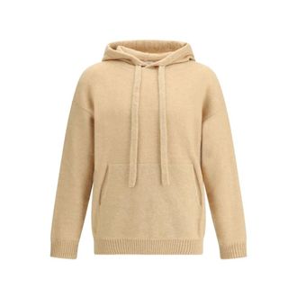 Laneus Pull &agrave; Capuche en Cachemire - Homme - Sweatshirts et sweats &agrave; capuche - Beige - Taille: S