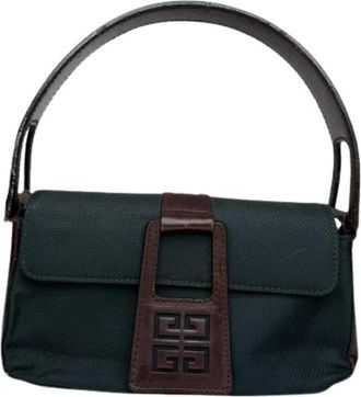 Givenchy Pre-owned Sacoche Vintage Baguette 4G - Femme - Pre-owned - Vert - Taille: ONE Size