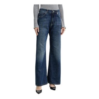 Pinko Pinko - Jean large Wanda - Femme - Jeans - Bleu - Taille: W26