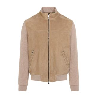 Canali Bomberjacke - - Jackets - Herren - Beige - L