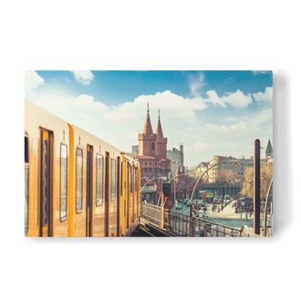 artboxONE Leinwand 60x40 cm Städte Berlin Oberbaumbrücke von David Engel