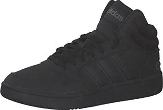 adidas Homme Hoops 3 Mid Lifestyle Basketball Mid Classic Shoes, Core Black/Core Black/Grey Six, 41 1/3 EU