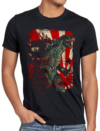 style3 Retro Nippon Gojira Herren T-Shirt Japan Monster Kaiju, Gr&ouml;&szlig;e:3XL